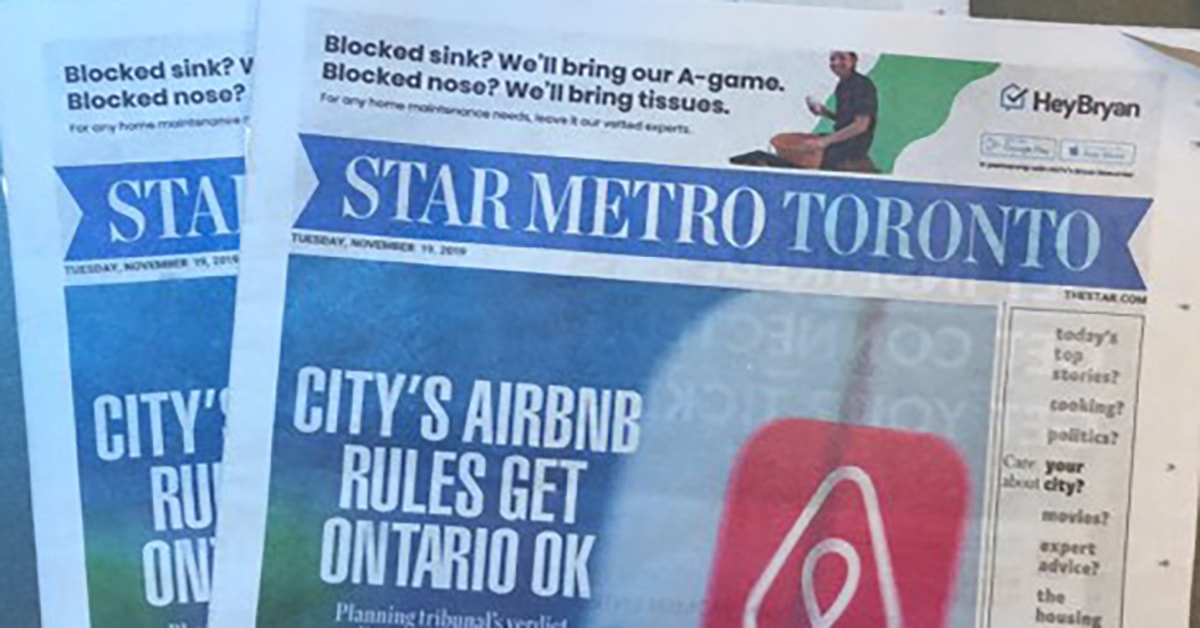Toronto Star shutting down StarMetro newspapers - Toronto Times