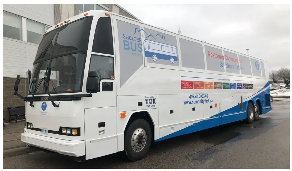 Humanity First Shelter Bus project launches in Toronto to help the ...