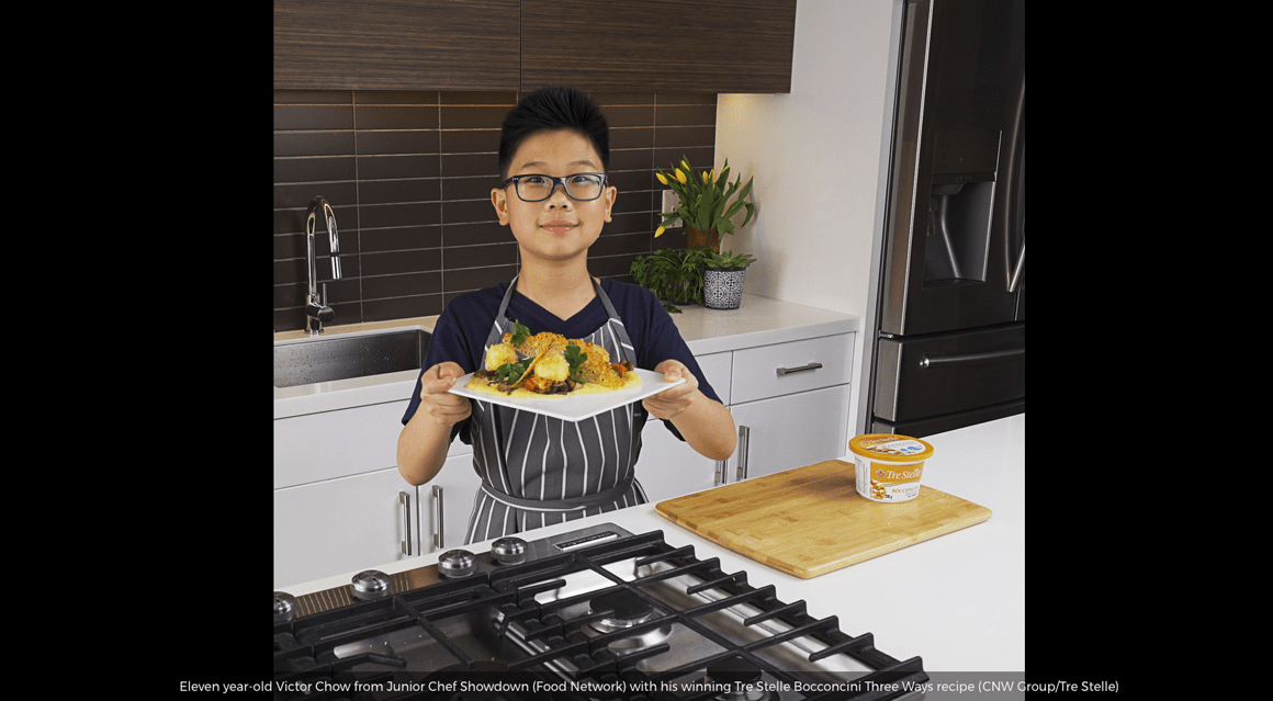 Eleven-Year-Old Wins "Big Cheese" Challenge on Food Network Canada's Junior Chef Showdown ...