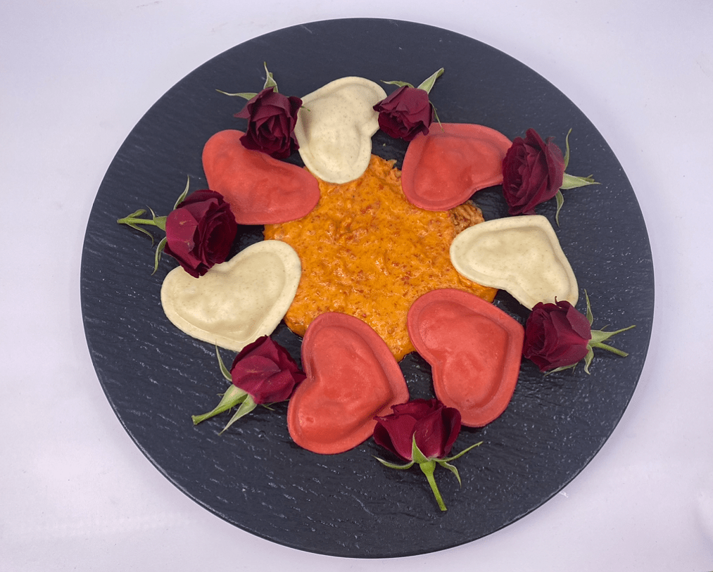 Valentine's Day Recipe: VALENTINE'S RAVIOLI with Sun-Dried Tomato Sauce ...