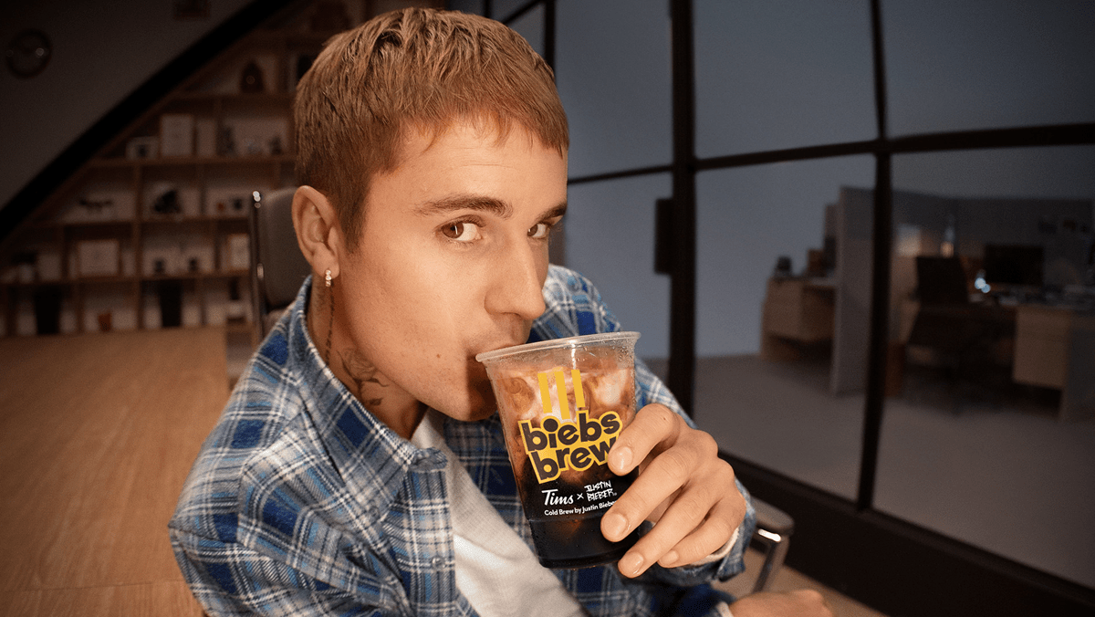 Just in time for summer, Biebs Brew is now available at Tim Hortons ...