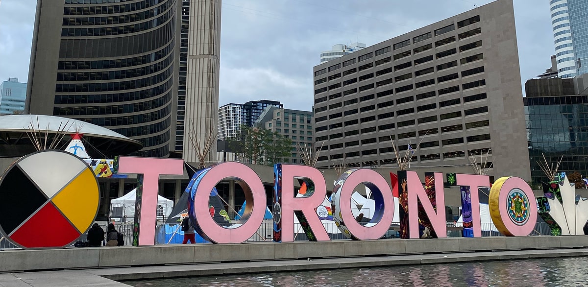 The Toronto Sign has a new wrap design and it's called 'Rekindle ...