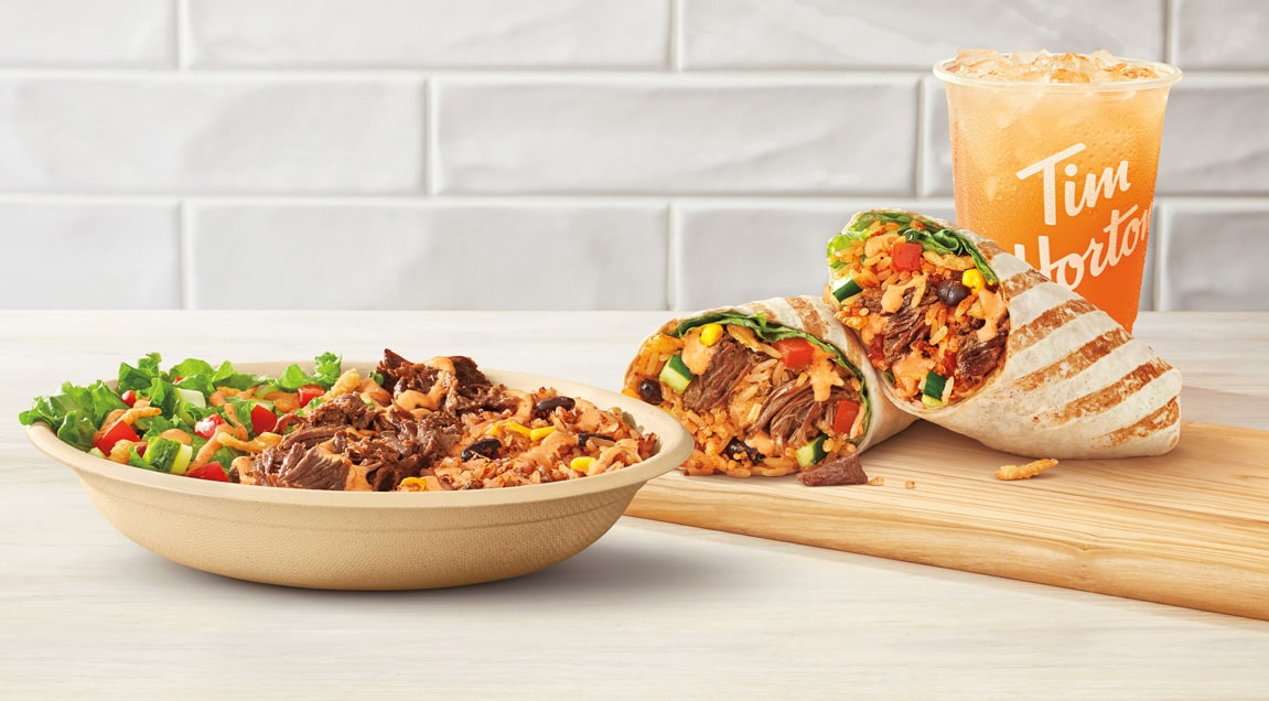 Tim Hortons launches new Chipotle Steak Loaded Wraps and Loaded Bowls ...