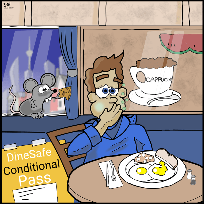 Views From The 6ix Cartoon - Toronto Food Inspections - Toronto Times