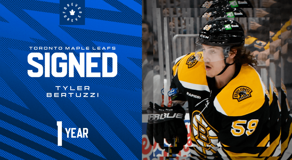 Maple Leafs Sign Forward Tyler Bertuzzi - Toronto Times