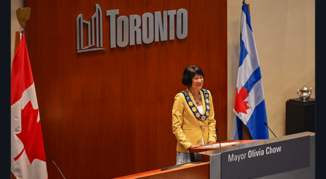 Olivia Chow sworn in as the new Mayor of Toronto - Toronto Times