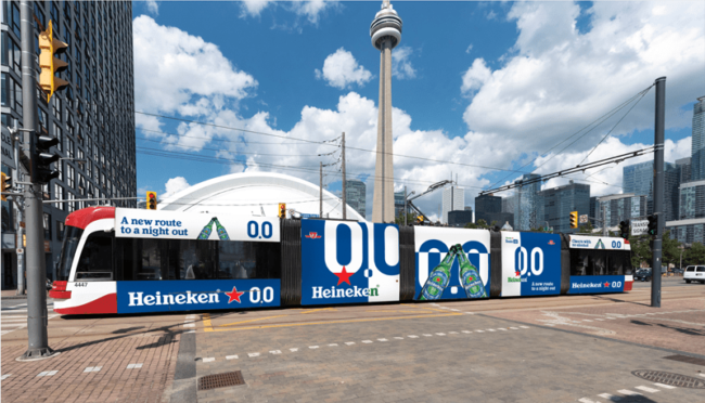 Climb aboard Heineken’s new ‘Route 0.0’ Toronto streetcar bar