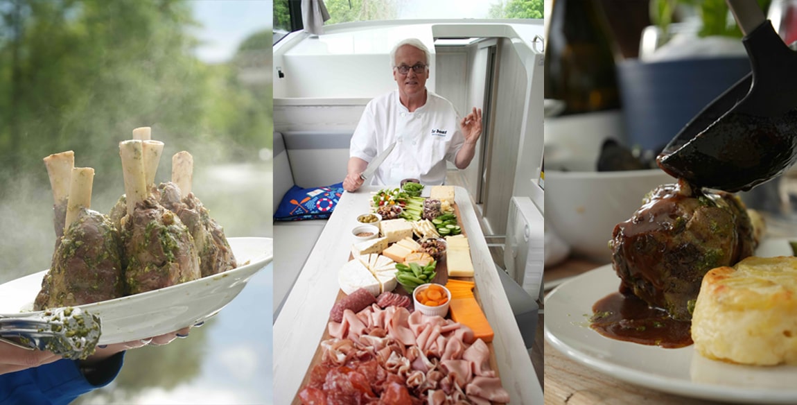 Climb aboard Le Boat as Chef Schulz prepares incredible 3-course meal ...