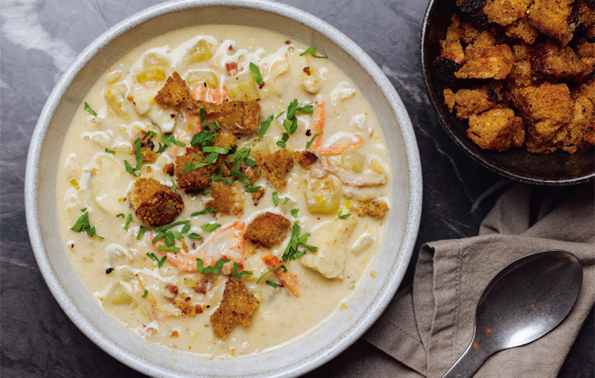 Chuck Hughes shares his Seafood Chowder Recipe - Toronto Times