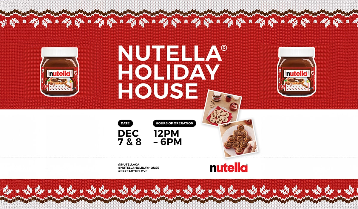 Nutella Holiday House pop-up in the Distillery District - Dec. 7-8 ...