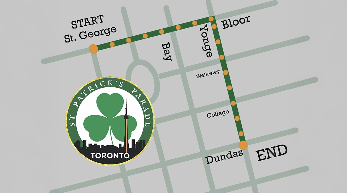 Toronto St. Patrick's Day Parade 2026 Route - Toronto Times